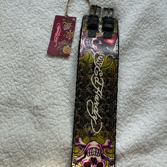 Ed Hardy | Accessories | Ed Hardy Belt Size S Handmade Genuine Leather ...